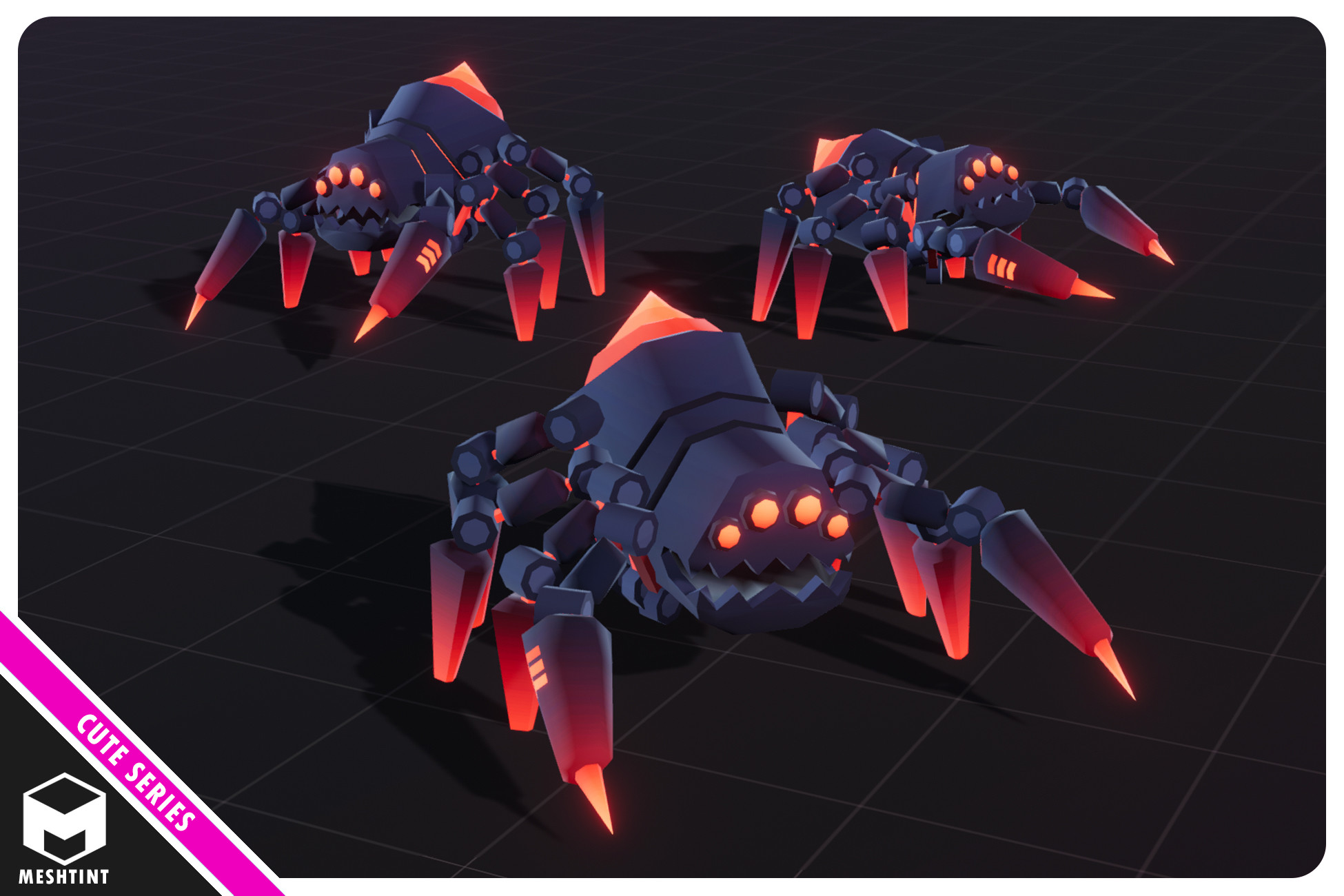 Spider Queen Robot Cute Series 3d Robots Unity Asset Store
