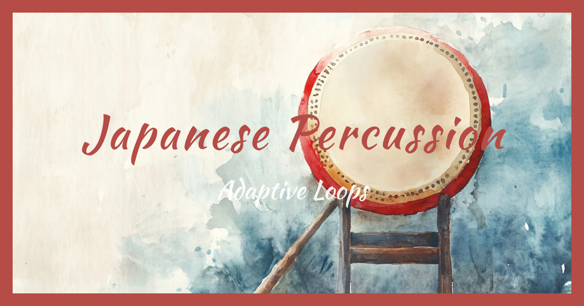 Japanese Traditional Percussion - One Adaptive Music Loop | Audio Music ...