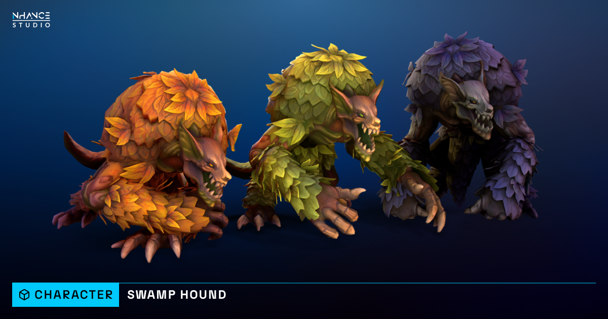 Stylized Fantasy Swamp Hound | 3D キャラクター | Unity Asset Store