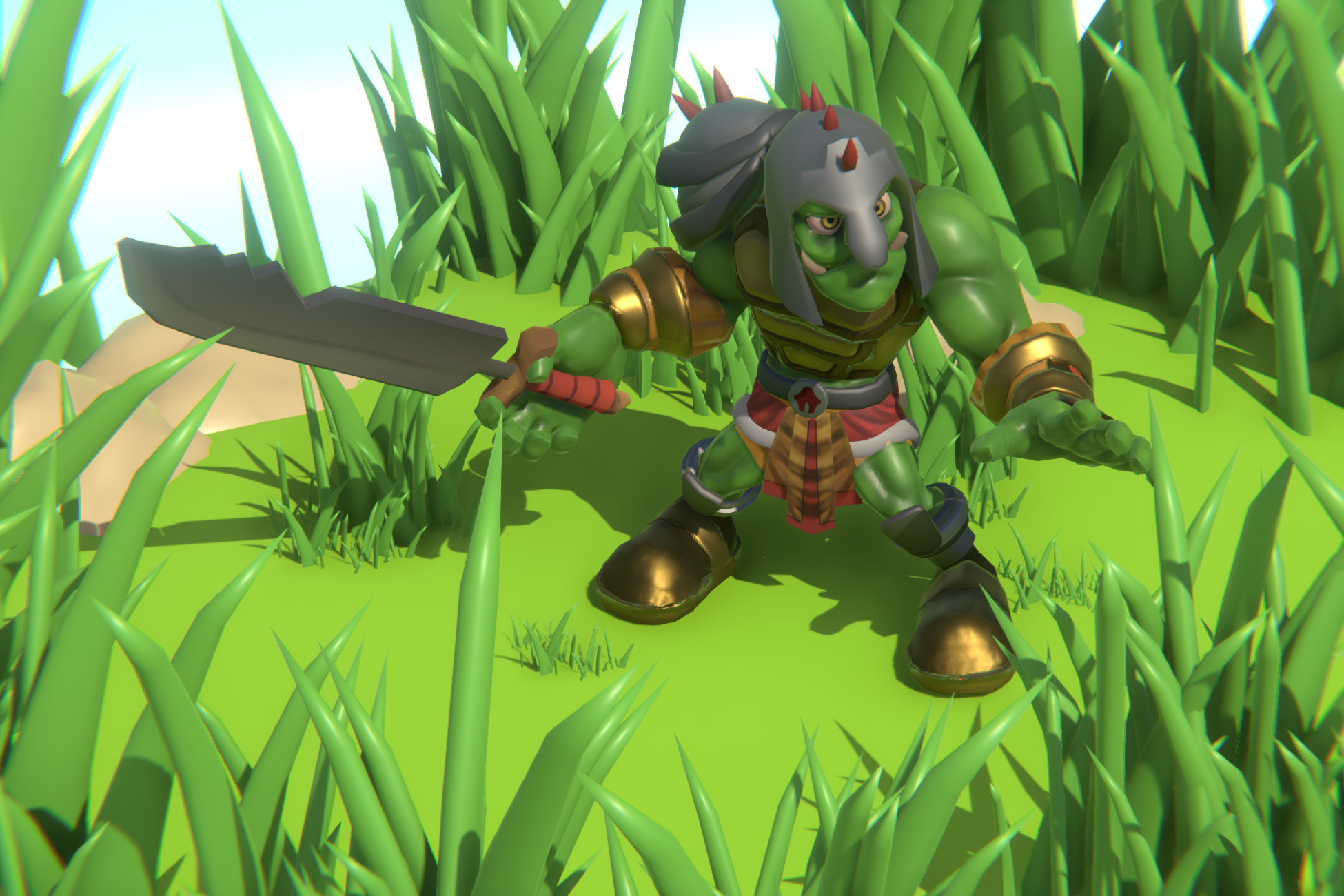 Orc Warrior - Casual Fantasy | 3D Creatures | Unity Asset Store
