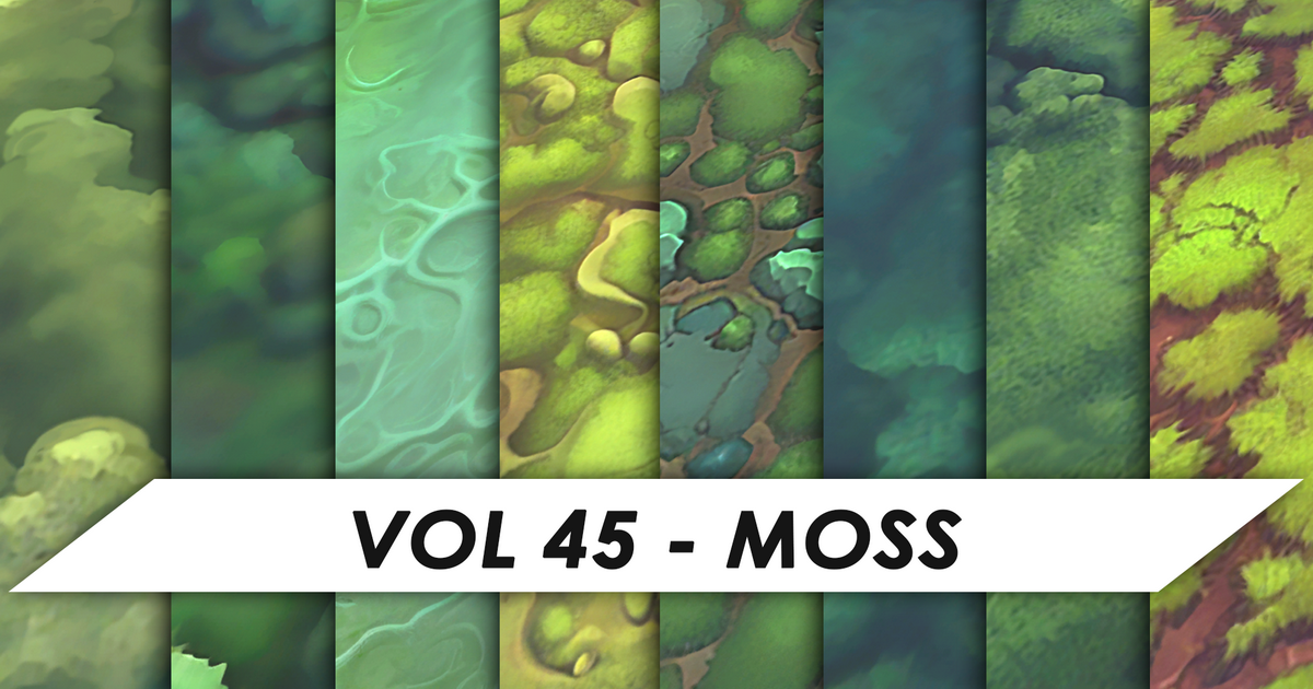 Stylized Textures - Vol 45 - Moss | 2D Textures & Materials | Unity ...