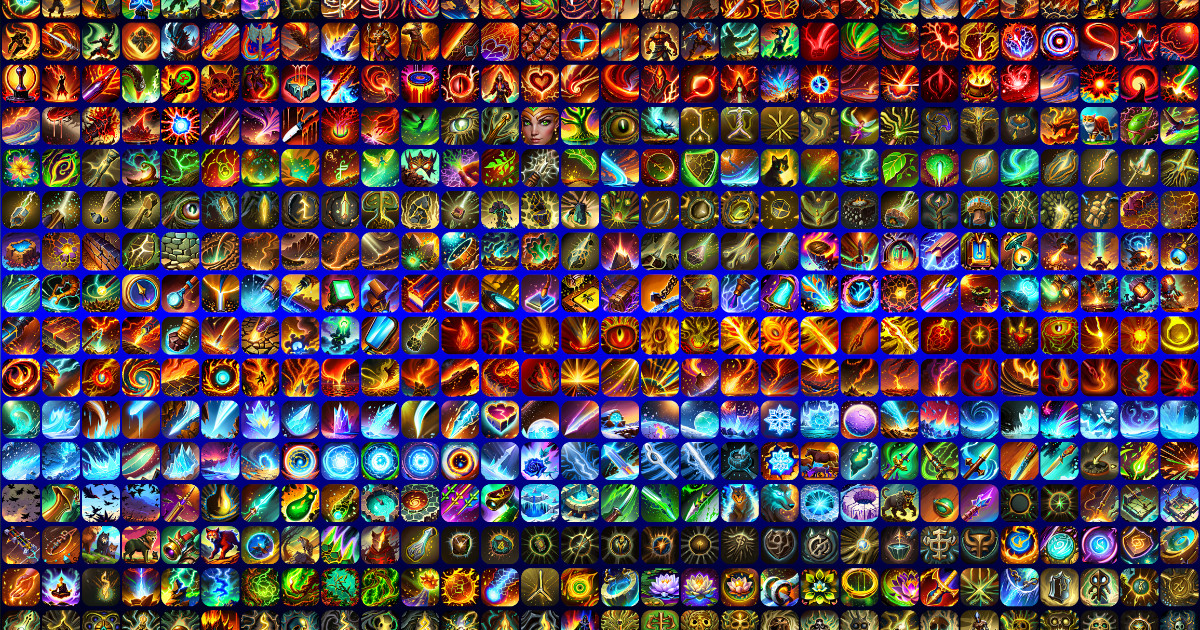 6800 Skill Icons Bundle 2d Icons Unity Asset Store