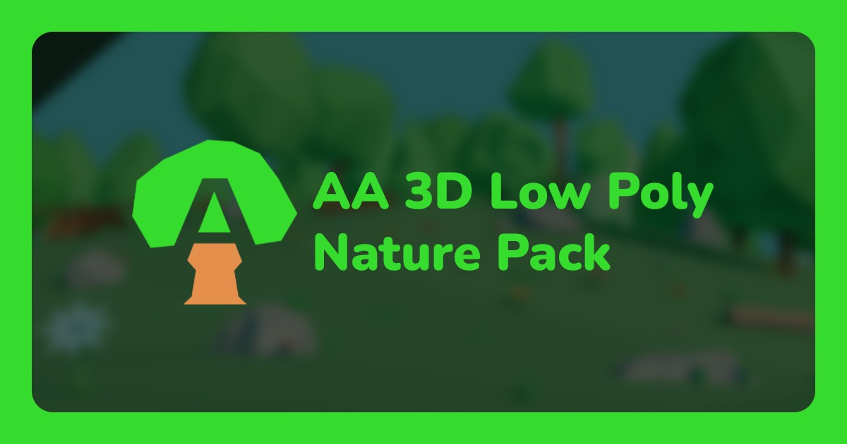 AA 3D Low Poly Nature Pack | 3D Environments | Unity Asset Store