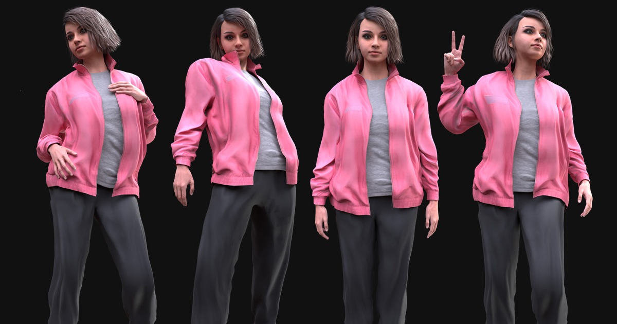 Woman in Sport Outfit 2 - Rigged | 3D Characters | Unity Asset Store
