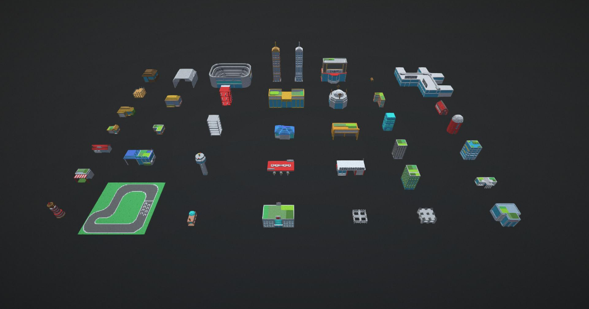 Voxel Universe - Buildings | 3D | Unity Asset Store