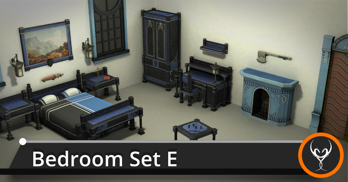 Bedroom Set E | 3D Furniture | Unity Asset Store