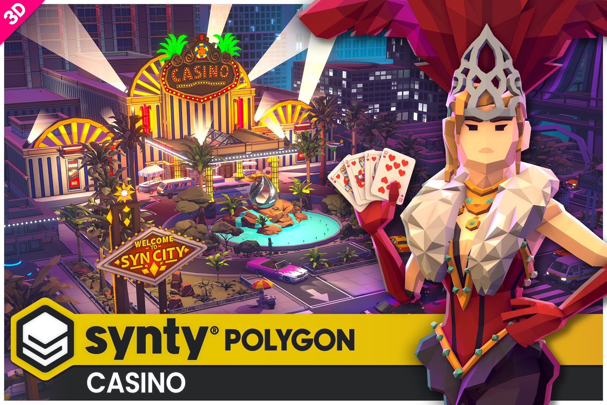 POLYGON - Casino - Low Poly 3D Art by Synty | 3D Environments | Unity ...