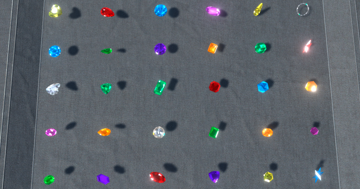 Magic Gems | 3D Fantasy | Unity Asset Store