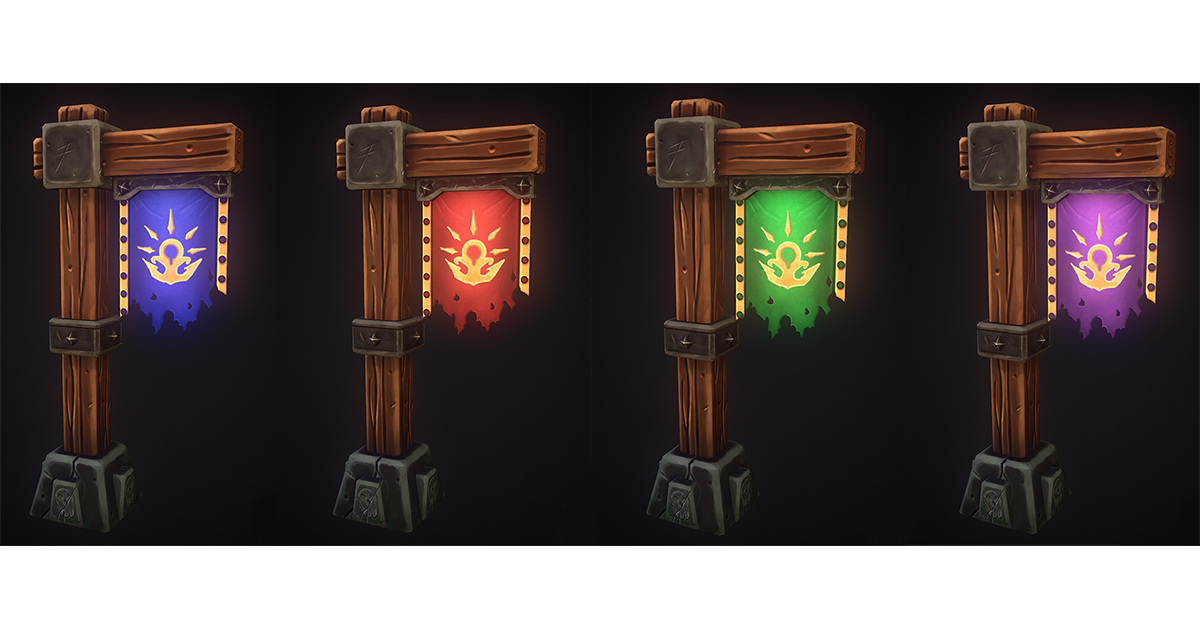 Stylized Banner | 3D Interior | Unity Asset Store