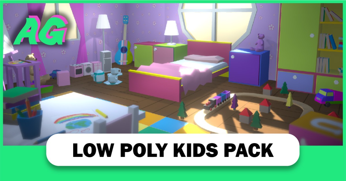 Low Poly Kids pack | 3D Props | Unity Asset Store