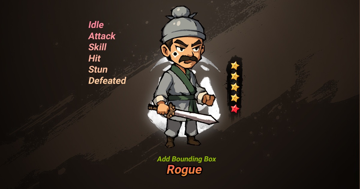 Rogue_Spine Animation Enemy Idle/AFK Turn-base | 2D キャラクター | Unity ...