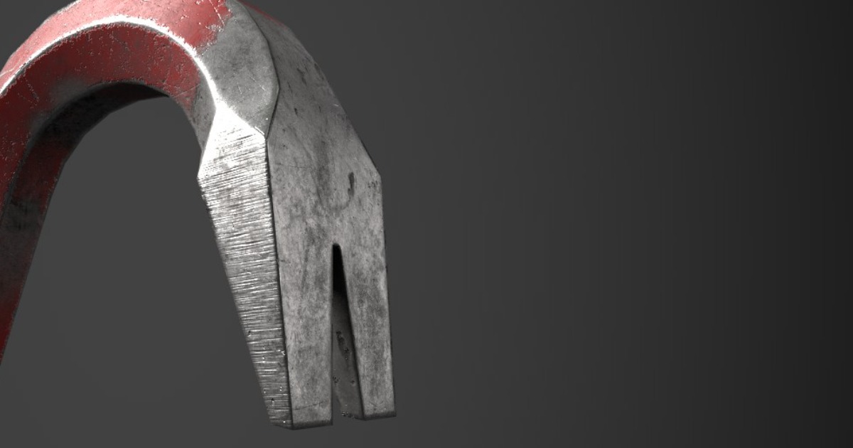 Crowbar Free (Wrecking bar / Low-poly / 4k) | 3D Tools | Unity Asset Store