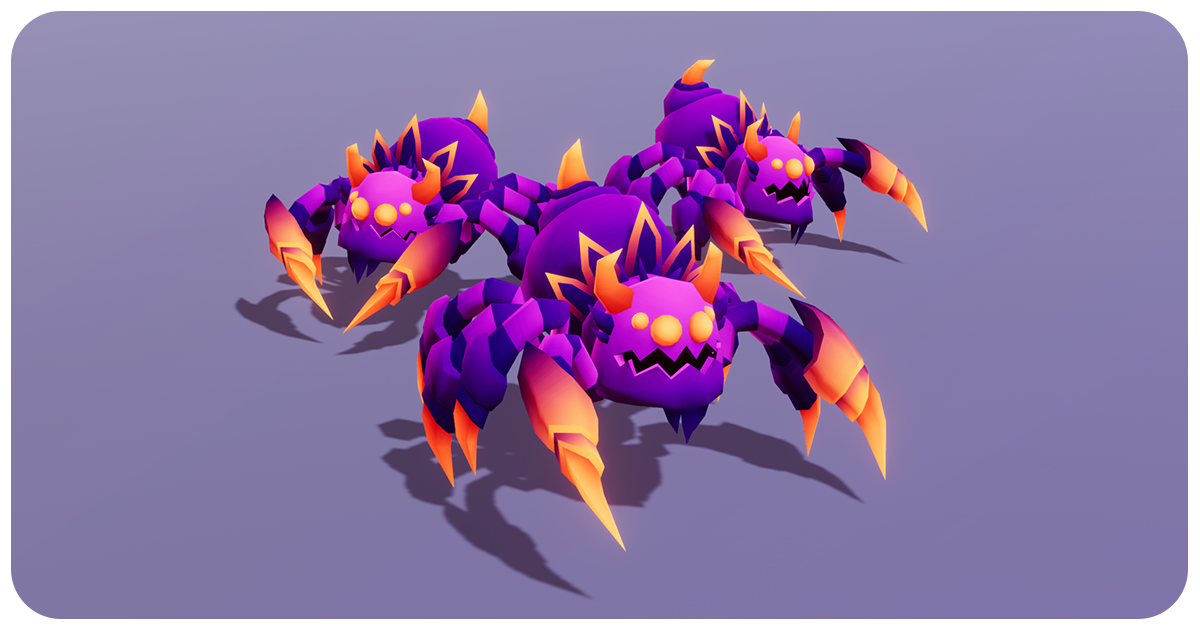 Spider King Cute Series | 3D クリーチャー | Unity Asset Store
