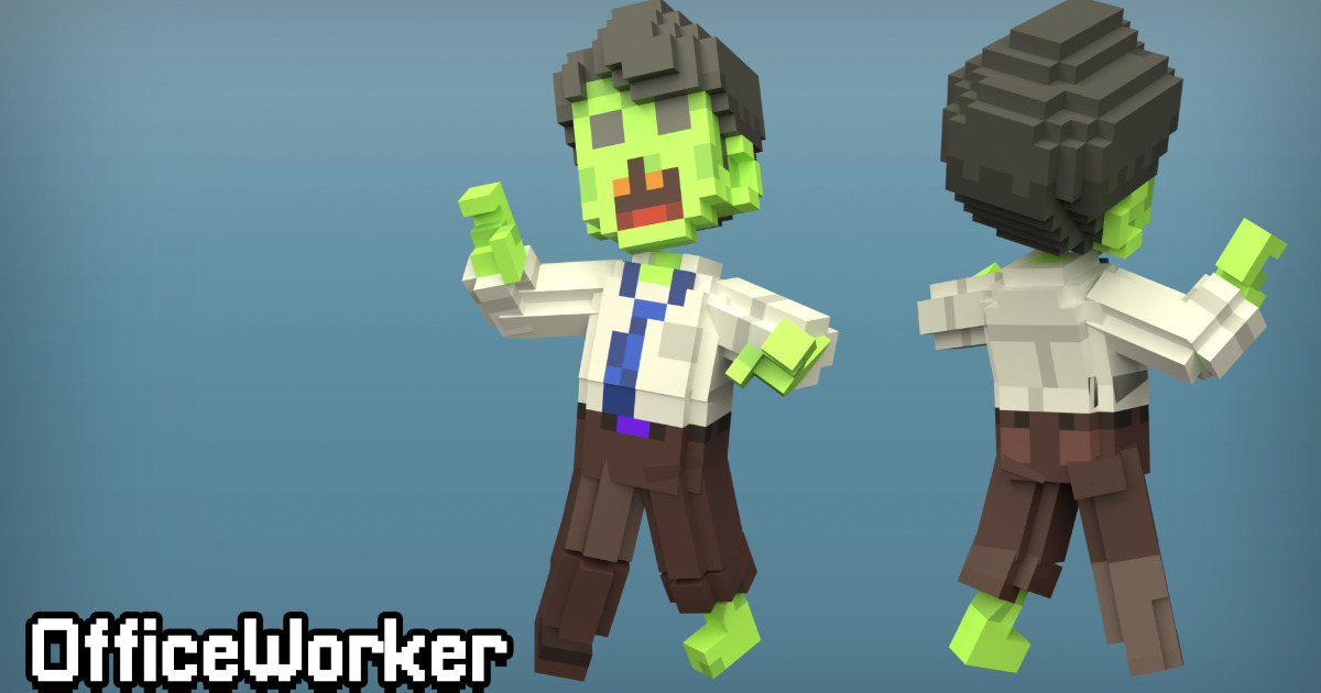 Voxel Character Pack #4 Zombie | Characters | Unity Asset Store