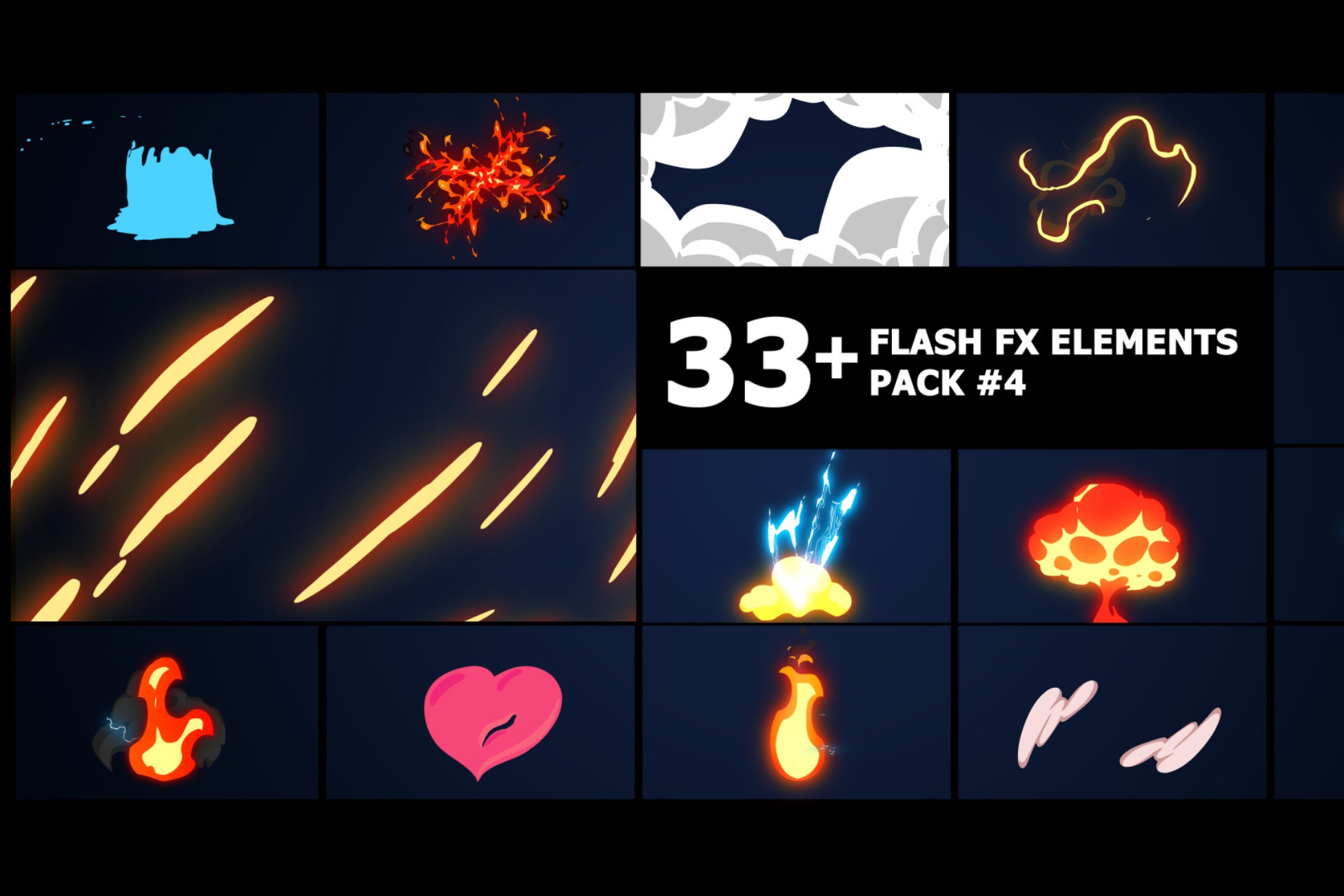 Flash FX Elements Pack #4 | 2D Textures & Materials | Unity Asset Store