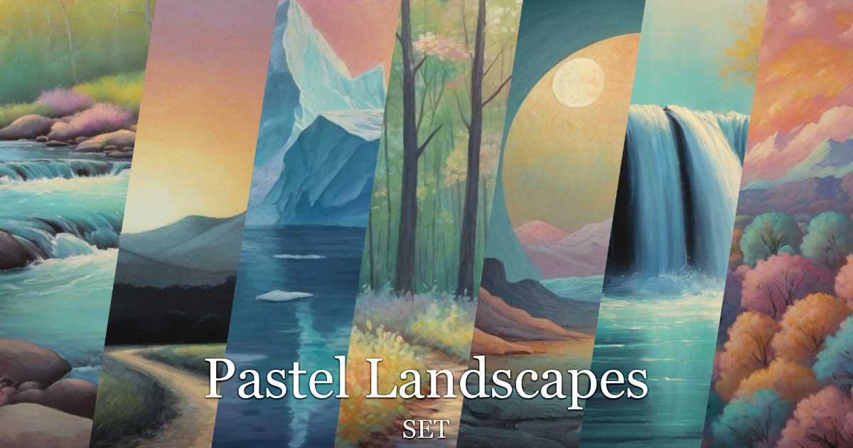 Pastel Landscapes | 2D Environments | Unity Asset Store