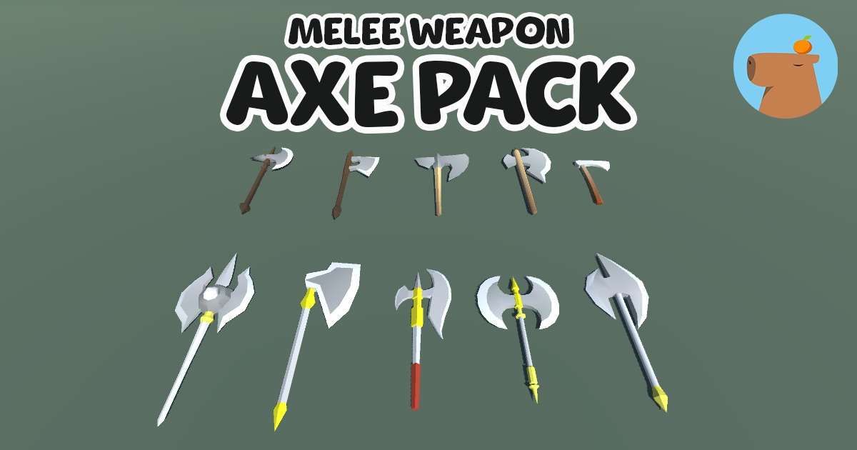 Melee Weapon - Axe Pack | 3D Weapons | Unity Asset Store