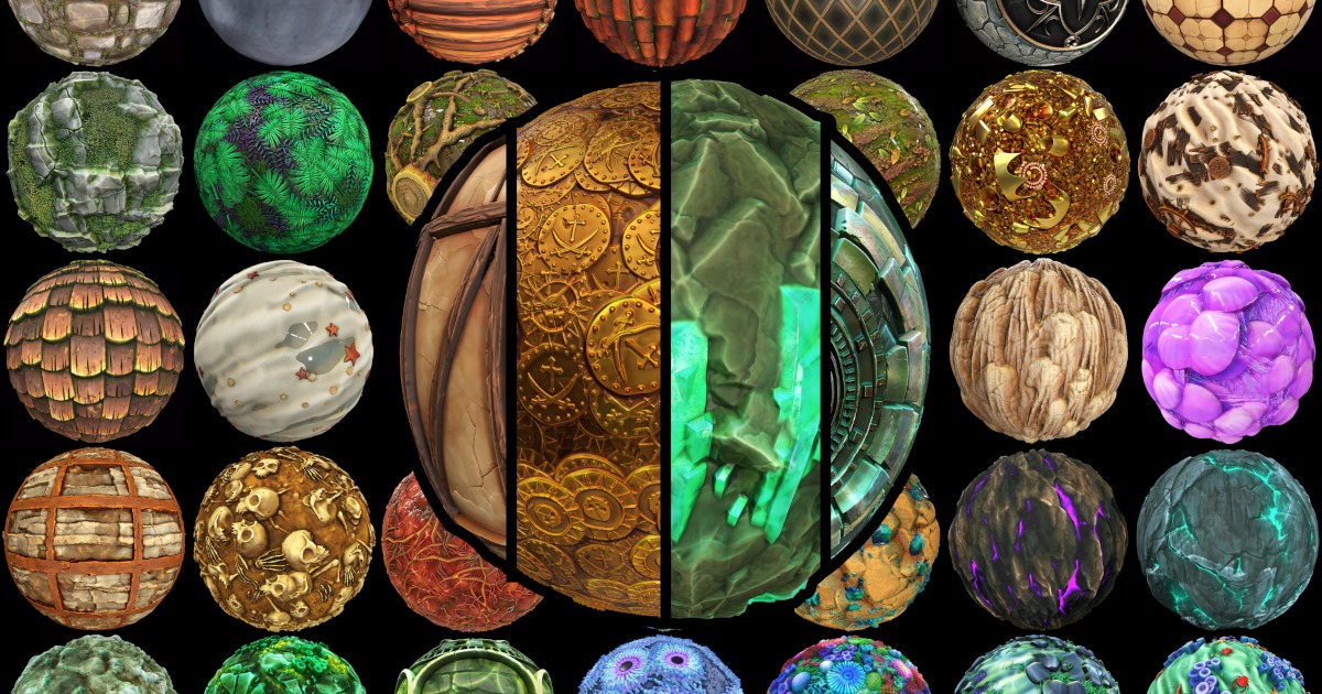 60+ Stylized Textures Bundle - RPG Environment | 2D 텍스처 및 소재 | Unity ...