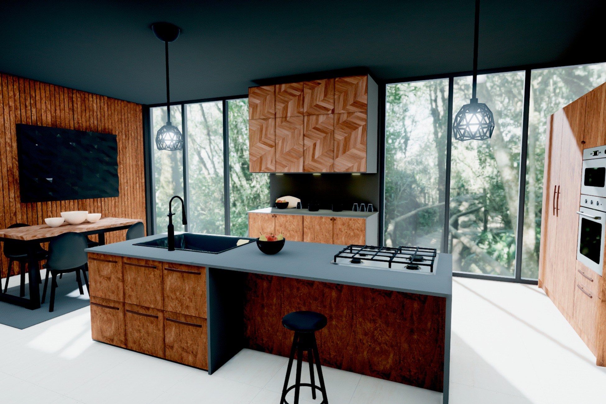 A Complete Elegant and Modern Kitchen | 3D Interior | Unity Asset Store