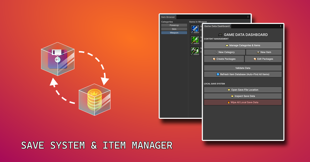 Save Forge (Save and Inventory for Games) | Systems | Unity Asset Store
