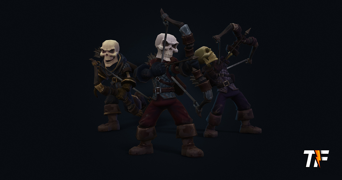 Stylized Archer Skeleton | 3D 생물 | Unity Asset Store