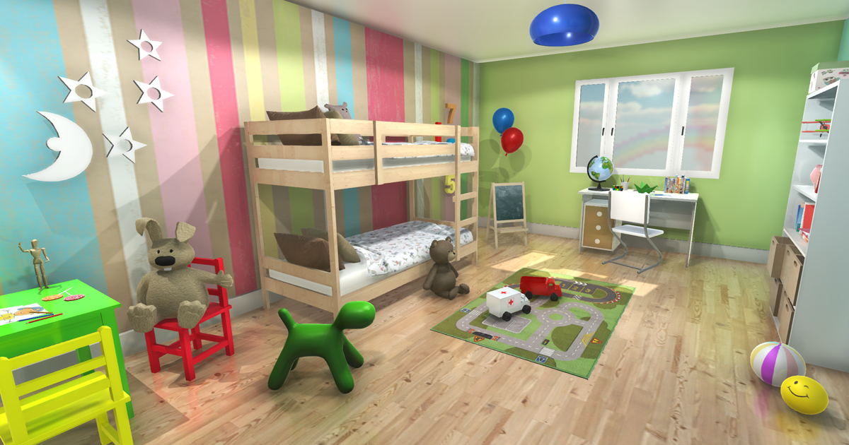 Kids Room | 3D Interior | Unity Asset Store