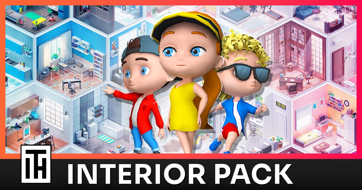 Interior Pack - Low Poly 3D Models Pack | 3D Interior | Unity Asset Store