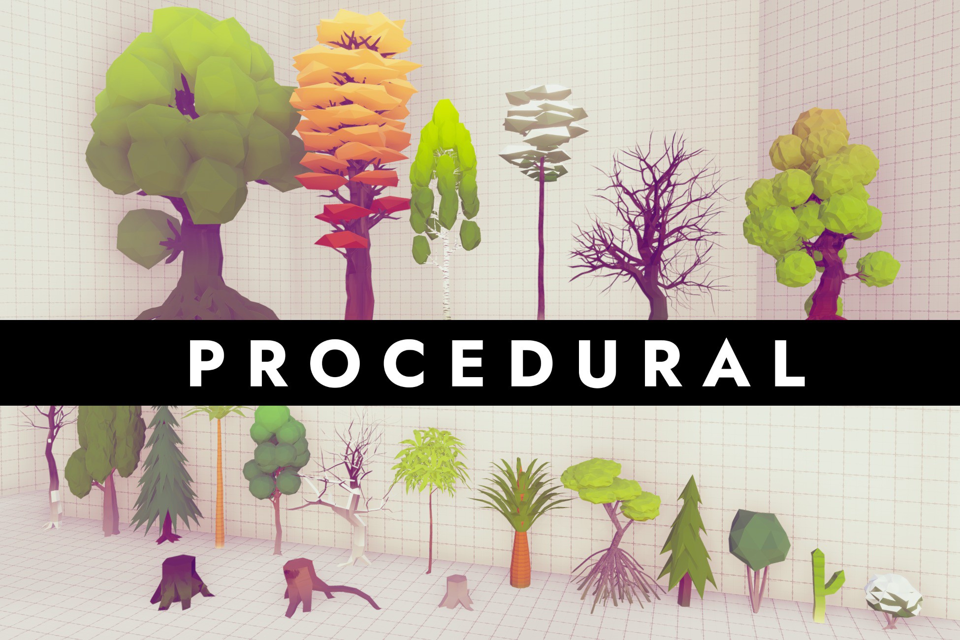 Treegen 2023 Procedural Tree Generator モデリング Unity Asset Store