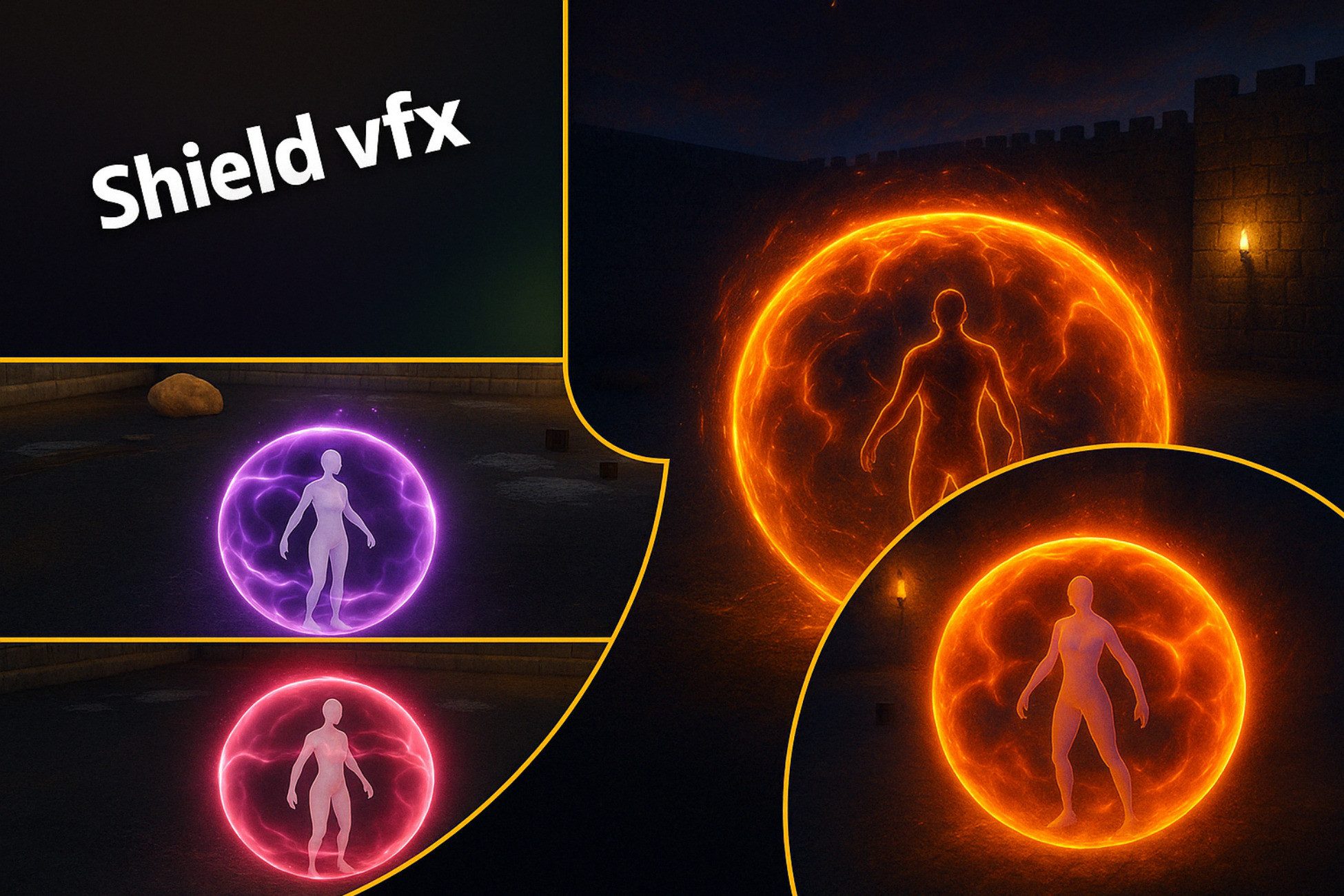 shield vfx-Toon shield Pack by Game HUB