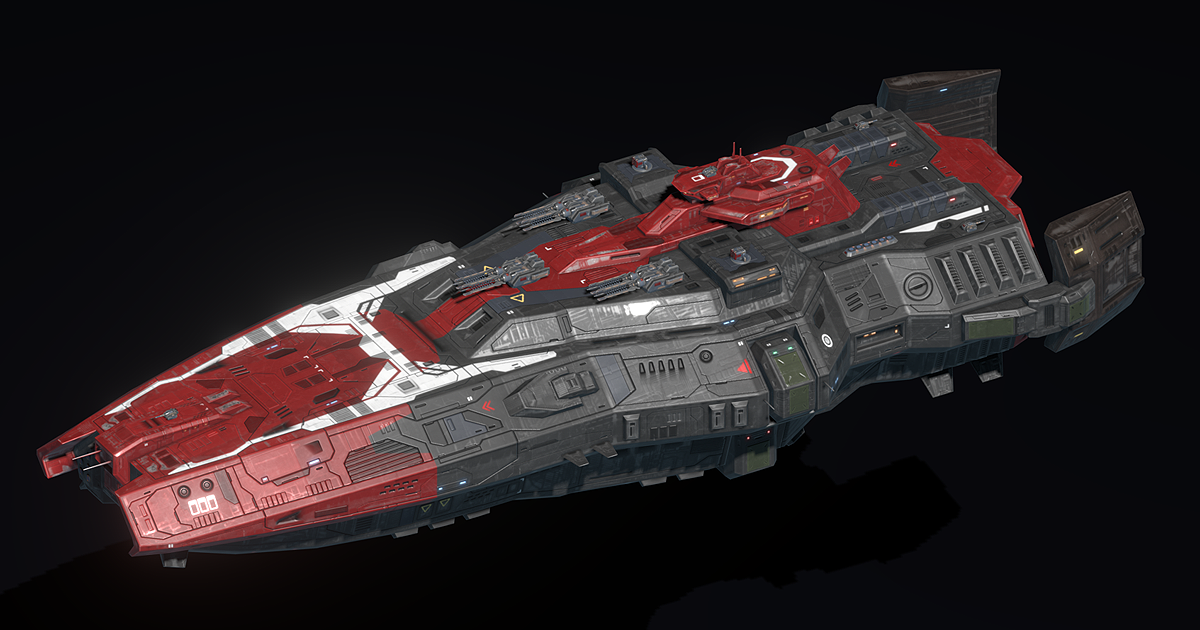 Spaceship Razorthorn Battleship | 3D Space | Unity Asset Store
