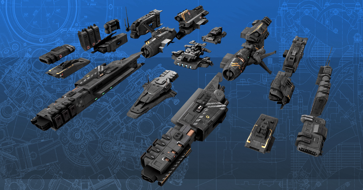 Modular Spaceship Parts #MSP | 3D Space | Unity Asset Store