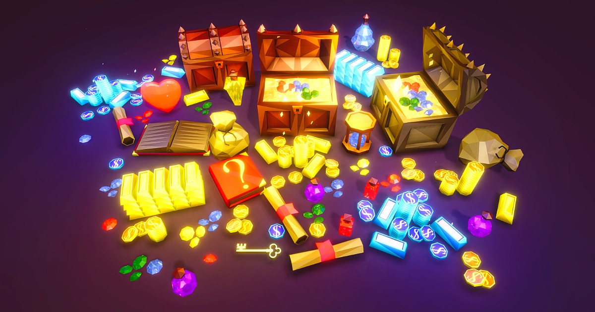 Low Poly Fantasy Loot Basic | 3D Fantasy | Unity Asset Store