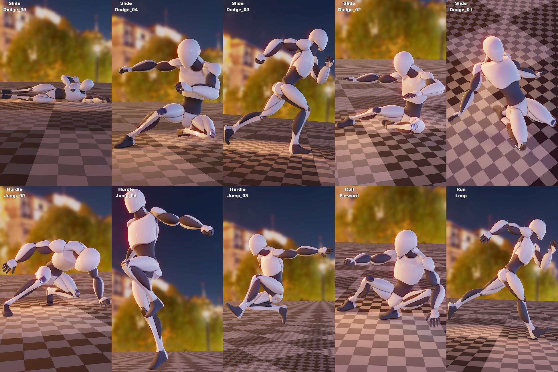 Aa Cross Obstacles Animations Package 3d Animations Unity Asset Store