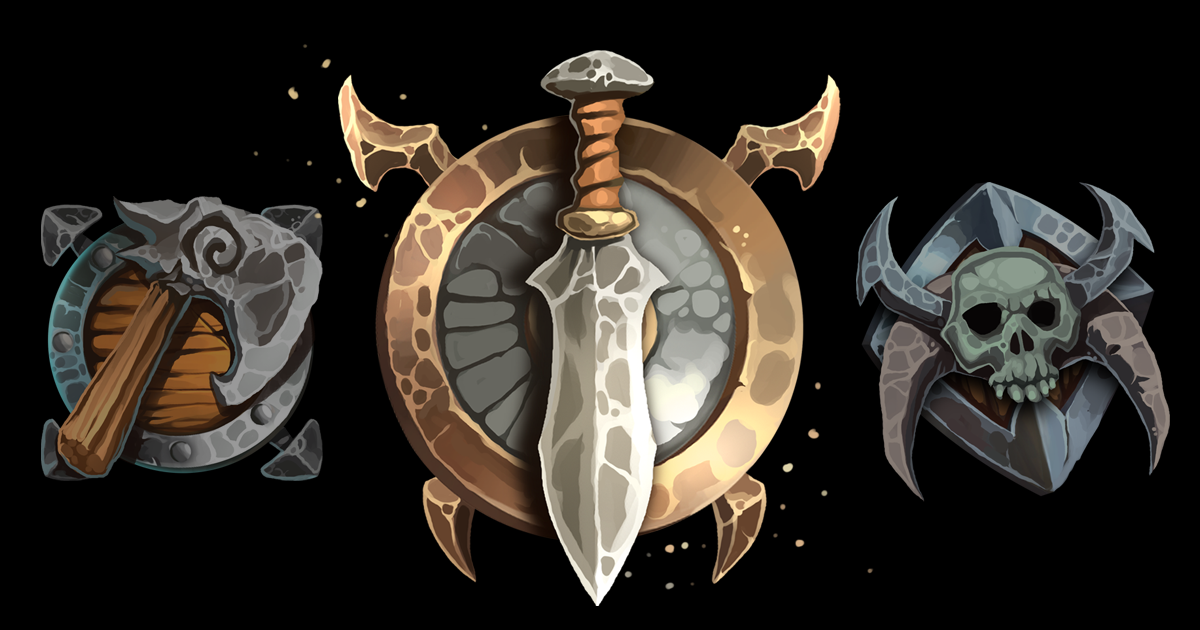 Gladiator Badges | 2D Icons | Unity Asset Store