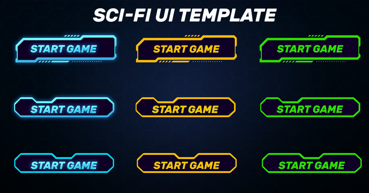 SCI-FI Game Ui Pack-Hud Elements | 2D GUI | Unity Asset Store