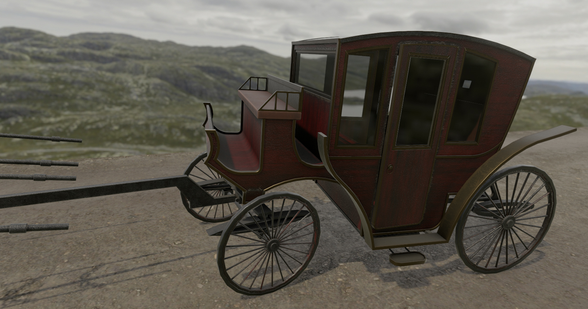 Edwardian Carriage | 3D Land | Unity Asset Store