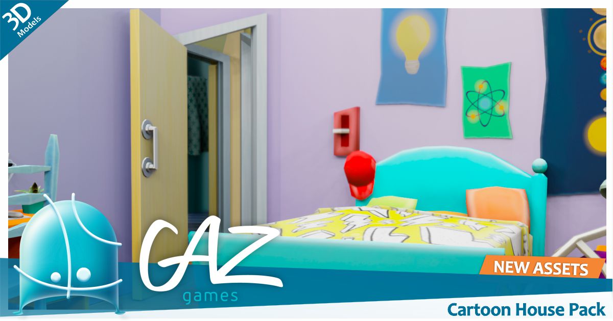 Cartoon House Pack | 3D Furniture | Unity Asset Store
