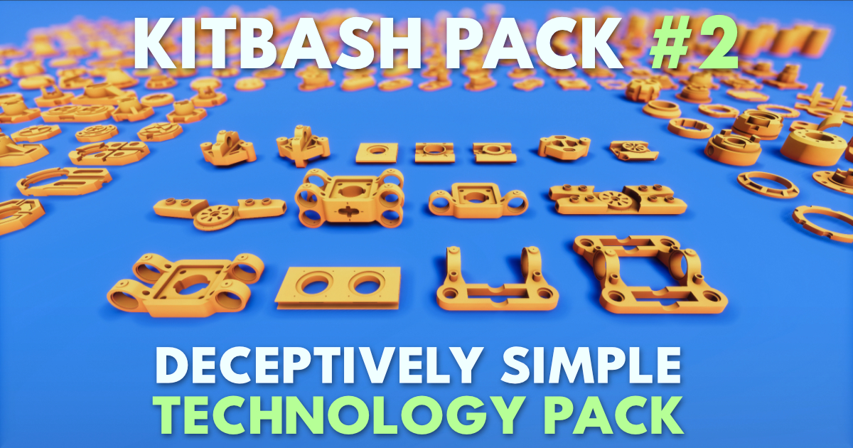 Simple Technology Kitbash #2 | 3D Industrial | Unity Asset Store