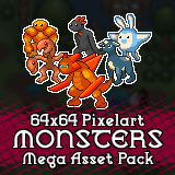 2D RPG Monsters Mega Asset Pack