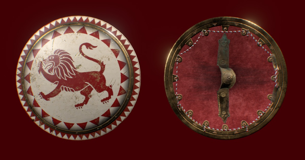 Shields Mythology - Lion | 3D Weapons | Unity Asset Store