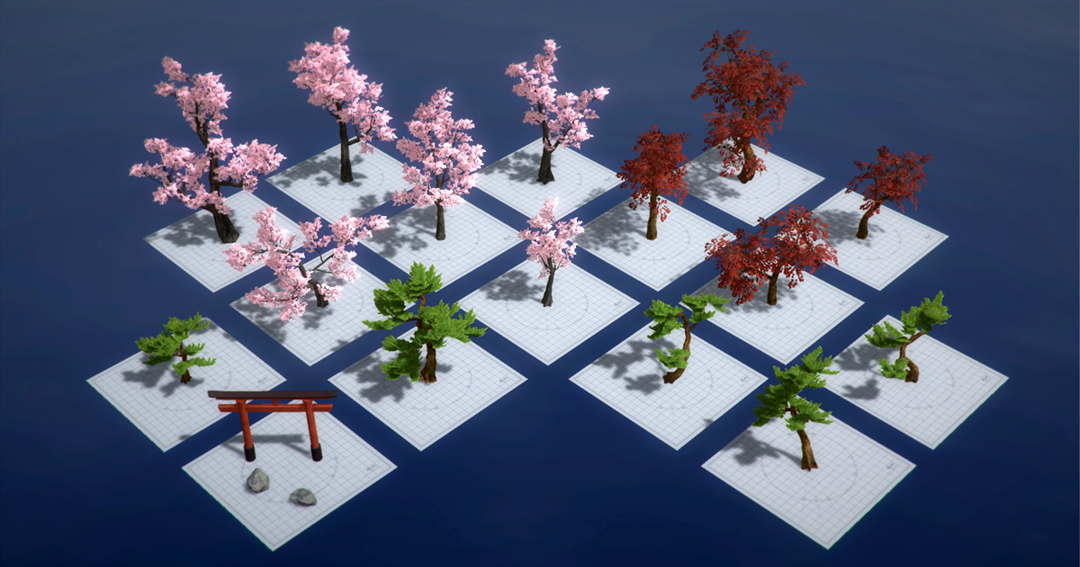 Japanese Garden Pack | 3D 나무 | Unity Asset Store