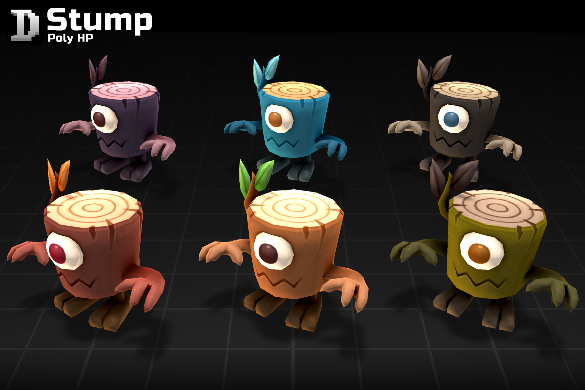 Poly HP - Stump | 3D 生物 | Unity Asset Store