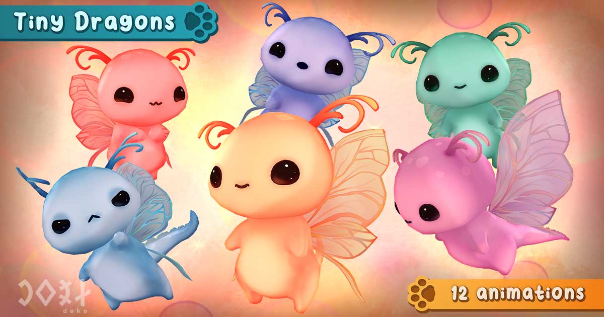Tiny Dragons | 3D Animals | Unity Asset Store