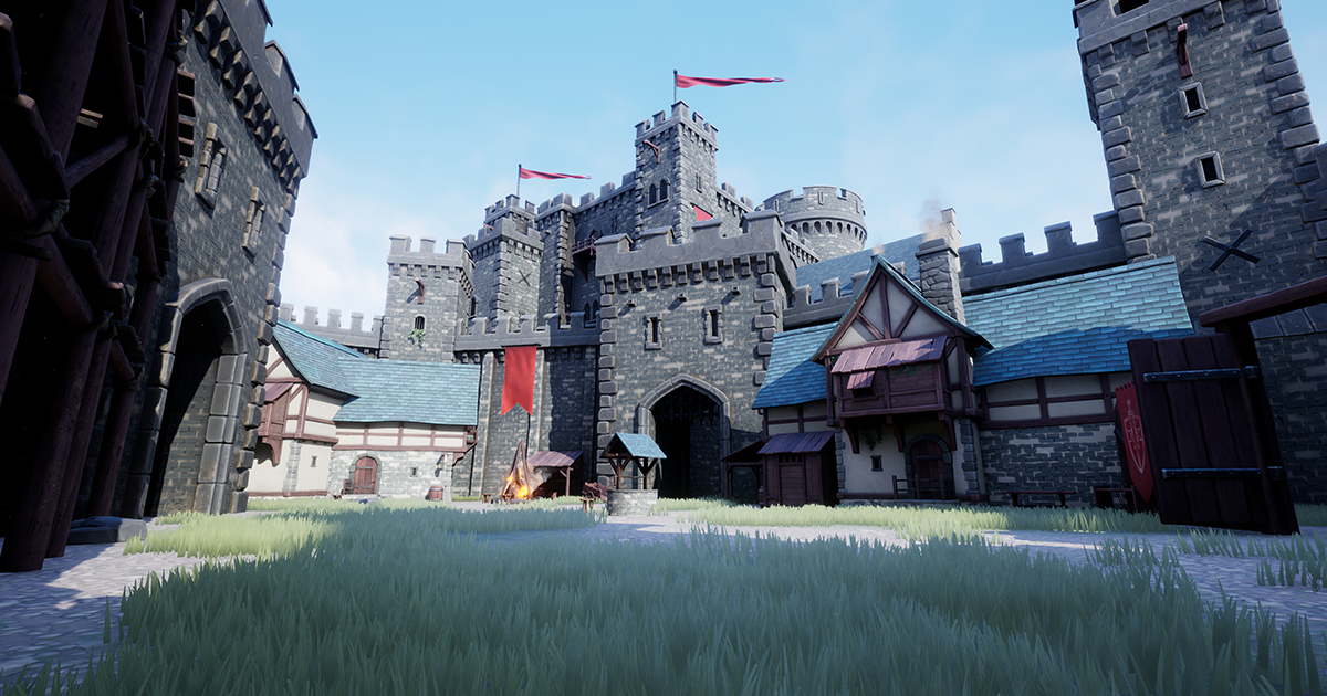 Modular Medieval Castle - Stylized Fantasy | 3D 판타지 | Unity Asset Store