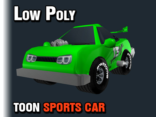 Toon Race Car - Low Poly | 3D 汽车 | Unity Asset Store