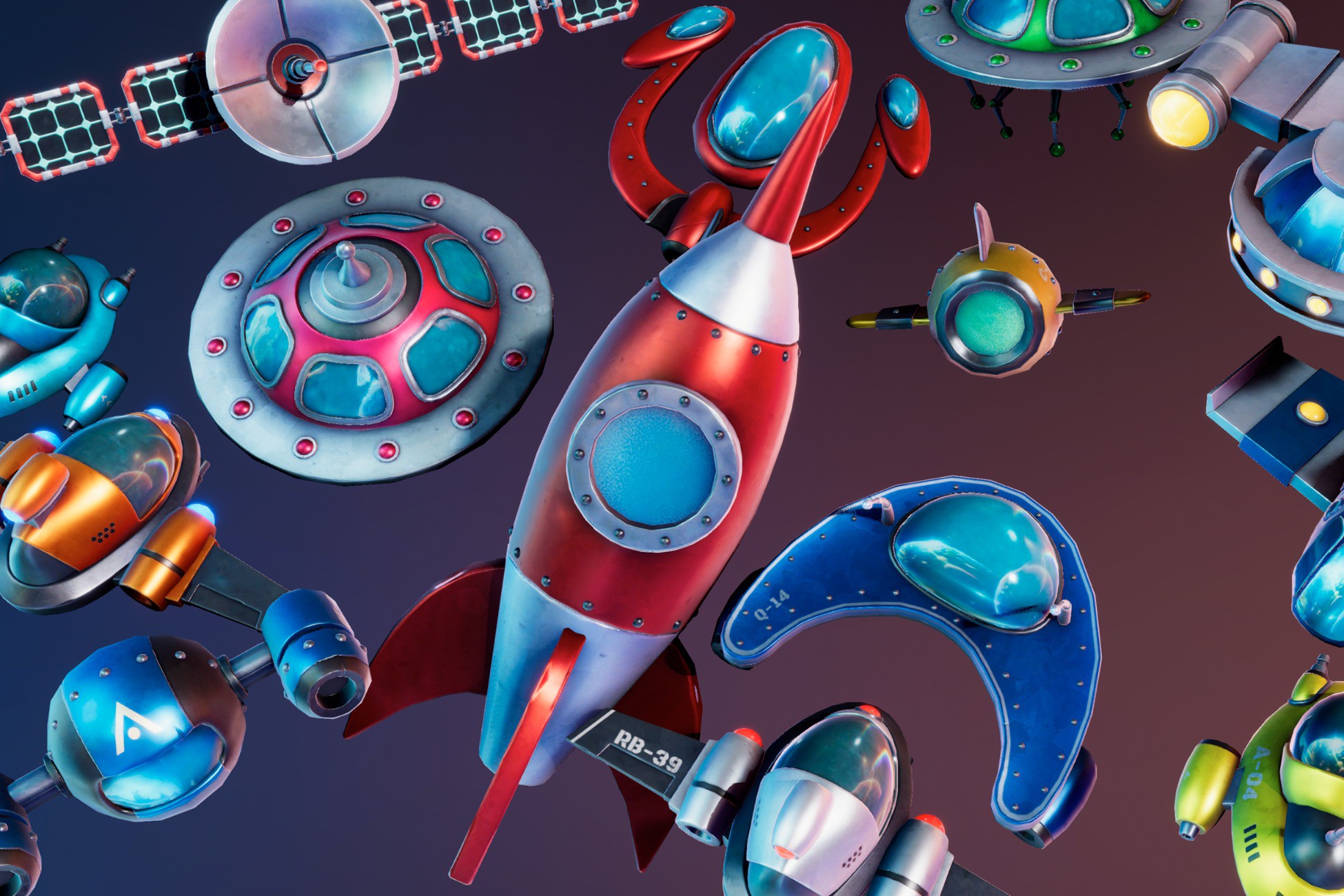 Galaxy Pack - Spaceships | 3D Props | Unity Asset Store
