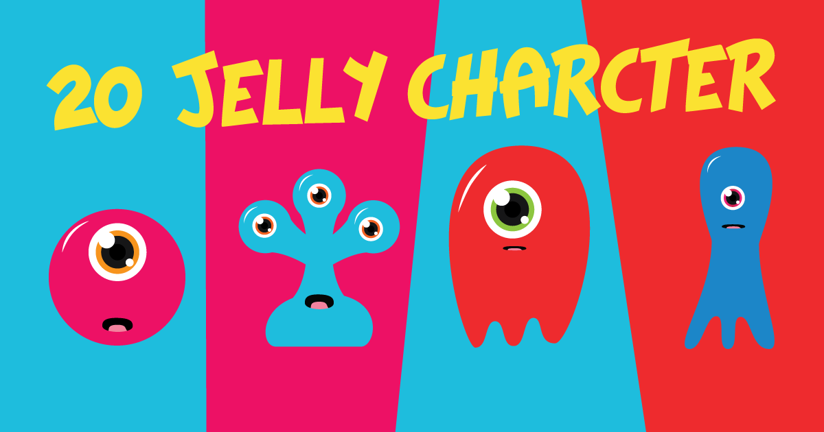 20 Jelly characters | 2D 캐릭터 | Unity Asset Store