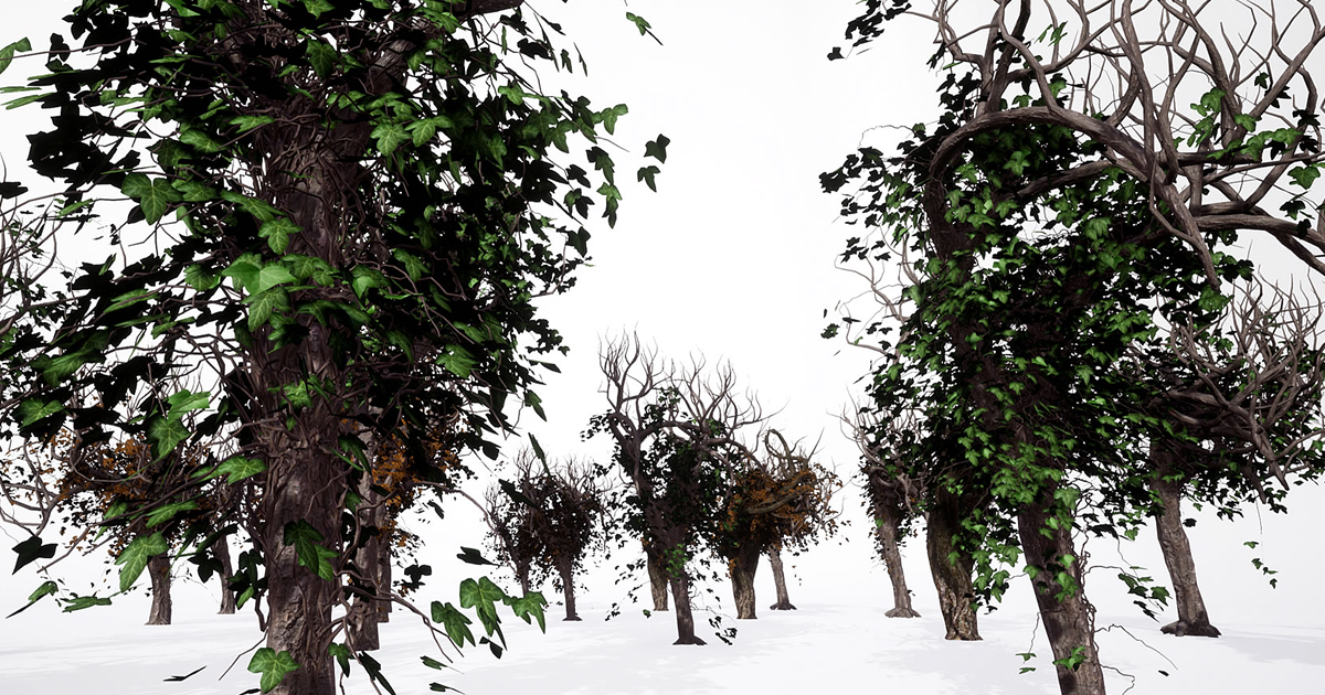 Trees Gen02 07 Dead Forest | 3D Trees | Unity Asset Store