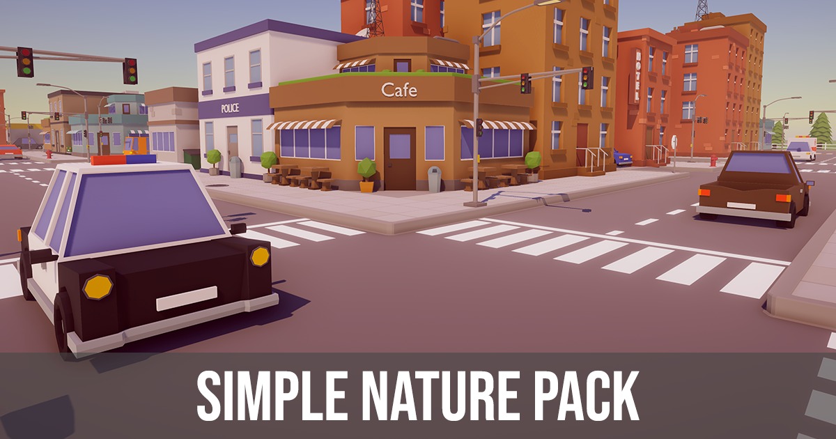 Cartoon Low Poly City Pack | 3D Urban | Unity Asset Store