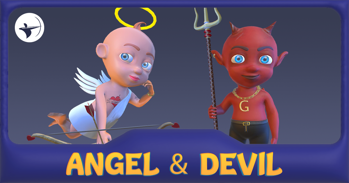 Angel and Devil with Animations | 3D Creatures | Unity Asset Store